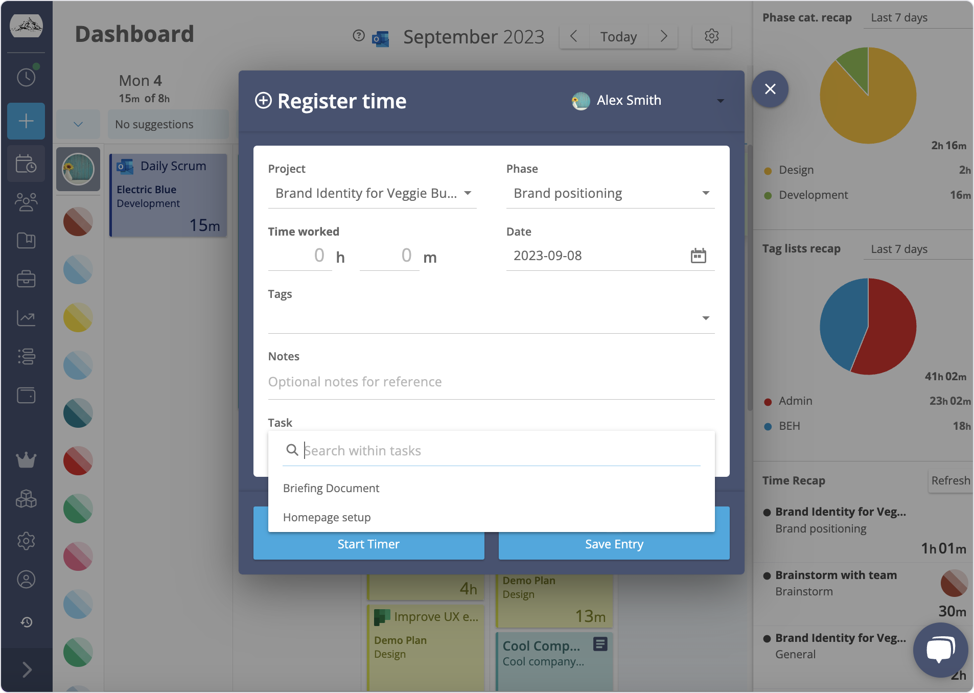 NEW! Track and Manage your Daily Tasks in Timeneye